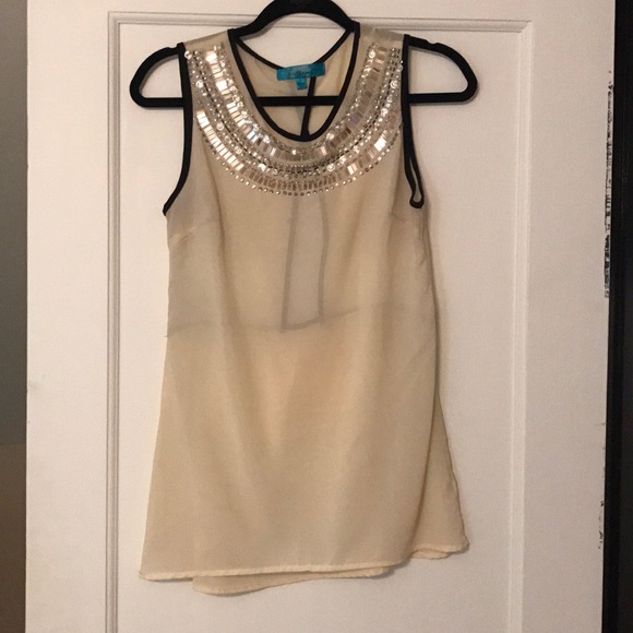 buttons | Tops | Sequined Open Back Winter Tank Top | Poshmark